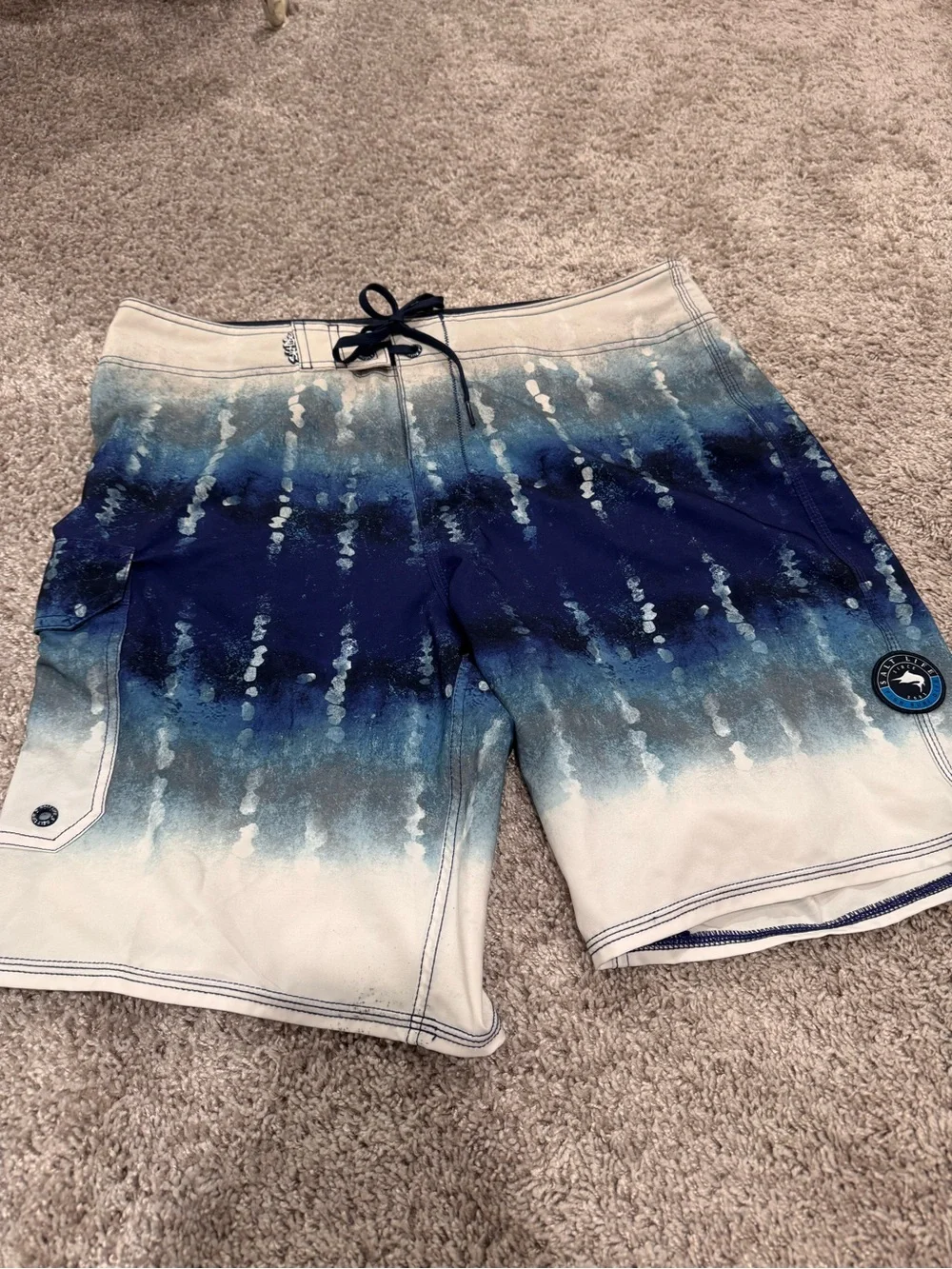 Salt Life | Shorts | Salt Life Blue Ombre Tiewaist Hybrid Shorts | Poshmark